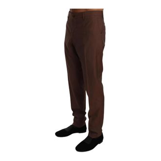 Dolce & Gabbana Klassische Wollhose - - Trousers - Herren - Braun - 2XL