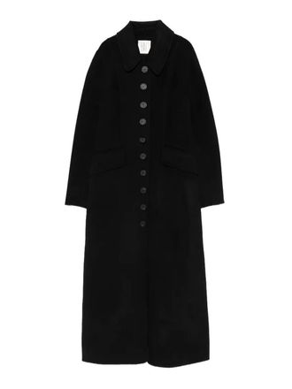 By Malene Birger Knielanger Mantel - Schwarz