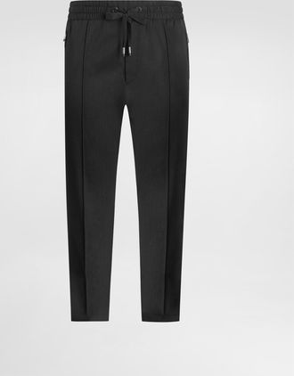 Dolce & Gabbana Jogginghose Aus Technischer Wolle - Mann Hosen Und Shorts Grau 58