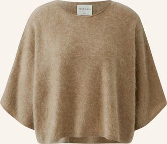 Oui Cashmere-Pullover Mit 3/4-Arm beige