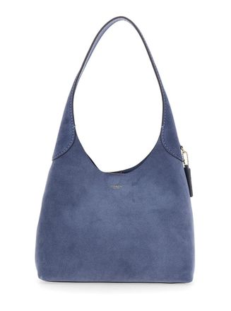 Coach Womens Shoulder Bag Brooklyn Blue Suede