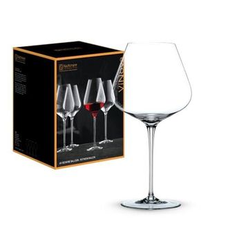 Nachtmann 4-teiliges Rotweingläser Set, 840 ml, ViNova, 98072, Burgunder Weingläser aus Kristallglas, Rotwein Gläser spülmaschinenfest