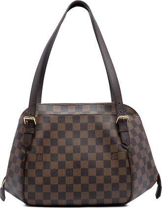 Louis Vuitton sac porté épaule Belem MM en toile Damier Ébène (2005) - Marron