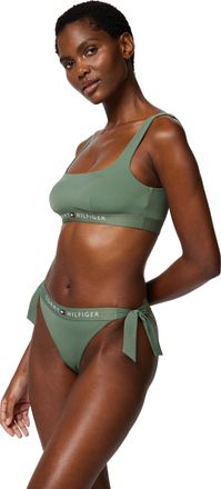 Tommy Hilfiger Damen Bikinitop Bralette Ungepolstert, Mehrfarbig (Stonewash Green), L