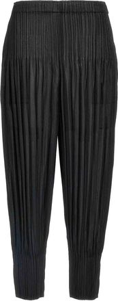 Pleats Please Issey Miyake Pantalons D&eacute;contract&eacute;s - Noir