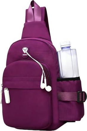 Generico Sac de poitrine - Sac l&eacute;ger antivol r&eacute;glable pour la mobilit&eacute; en plein air, acc&egrave;s s&eacute;curis&eacute; avec fonction, sangle de sport pour gym, course &agrave; pied, cyc