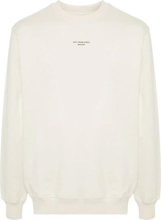 Drôle de Monsieur Homme, Sweatshirts et sweats à capuche, Beige, Taille: M Le SweaT-shirt Slogan