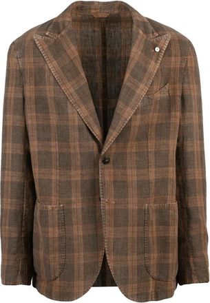 L.B.M. 1911 L.b.m. 1911, Homme, Vestes, Brun, Taille: 2XL Veste Stondato