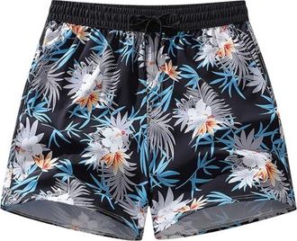 Generic Maillot de bain pour homme avec doublure en maille, short de plage et poches, Blanc., XL