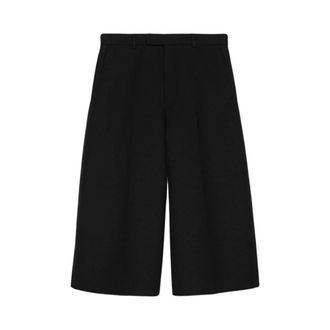 Gucci Weitgeschnittene- Cropped Hose - - Trousers - Herren - Schwarzk - S