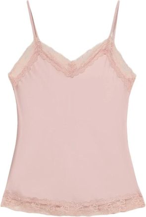Oltre Femme, Tops, Rose, Taille: 44 FR Top lingerie en satin et dentelle