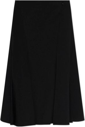 Jil Sander Femme, Jupes, Noir, Taille: 40 FR Wool Pleated Skirt