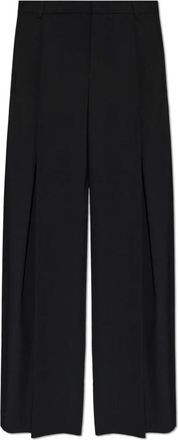 Casablanca Homme, Pantalons, Noir, Taille: XL Pantalon en laine &agrave; plis