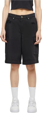 Urban Classics Damen Cargo Shorts Ladies Cotton Cargo Bermuda, lässige High Waist Bermuda Shorts für Frauen, Cargotaschen, Größen 26-36
