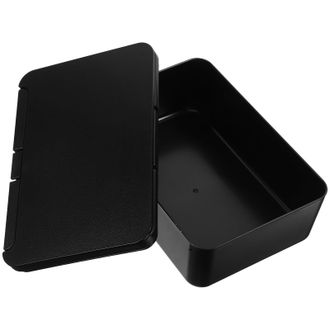 Amosfun Nachf&uuml;llbare Feuchtt&uuml;cherbox aus Hips TPR Kunststoff Schwarze Rechteckige Taschentuchbox mit Flexibel &Ouml;ffnendem Deckel f&uuml;r Badezimmer B&uuml;ro und K&uuml;chen 