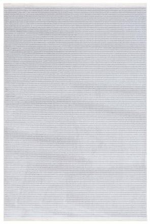 Safavieh Geometrisch Teppich für Wohnzimmer, Esszimmer, Schlafzimmer - Whisper Collection, Kurzer Flor, Grau, 91 X 152 cm