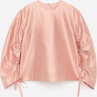 Arket Bluse Mit Puffärmeln -Rosa