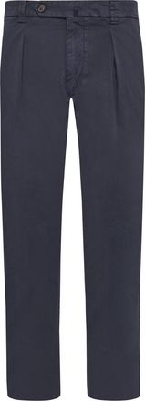 Berwich Chino Chiaia aus Baumwollstretch mit Bundfalte in