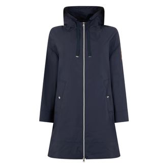 Herno Dunkelblaue wasserdichte Jacke mit eleganter Kapuze - - Coats - Damen - Blau - XL