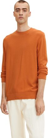 Tom Tailor Herren Strickpullover 1032282, 19772 - Gold Flame Orange, 3XL