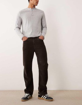 Levi's 565 pantalon droit ample marron fonc&eacute;