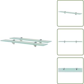 vidaXL Vidaxl - tag&egrave;res murales 2 pcs Verre 60x10 cm 8 mm - Etagere Murale - &Eacute;tag&egrave;re Design - &Eacute;tag&egrave;re Verre - &Eacute;tag&egrave;re Transparente - D&eacute;coration Murale