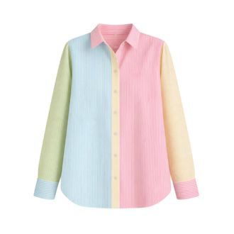 MC2 Saint Barth Femme, Blouses et Chemises, Multicolore, Taille: 40 FR Cristal Seersucker Shirt