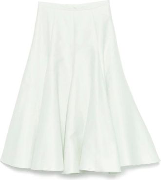 Fabiana Filippi Femme, Jupes, Vert, Taille: 36 FR Jupe Midi Vert Pastel Multi-Panneaux