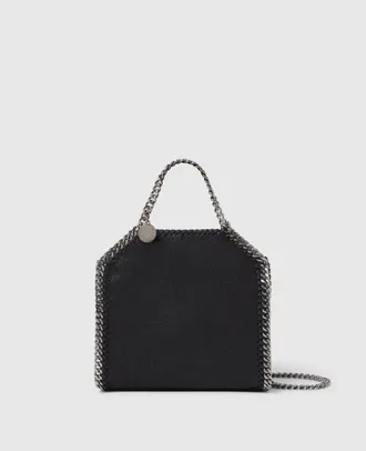 Stella McCartney Falabella Tiny Tote Bag, Woman, Black