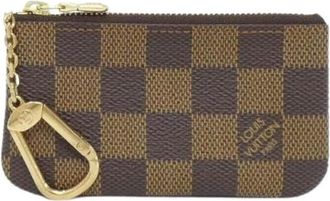 Louis Vuitton Pre-owned Pochette Cle Damier Porte-cl&eacute;s Monnaie - Femme - Pre-owned - Brun - Taille: ONE Size