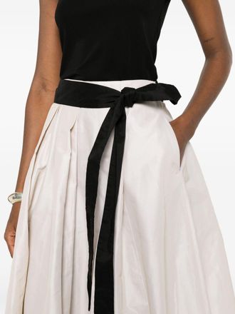 Max Mara Womens Skirt Baschi Natural Cotton