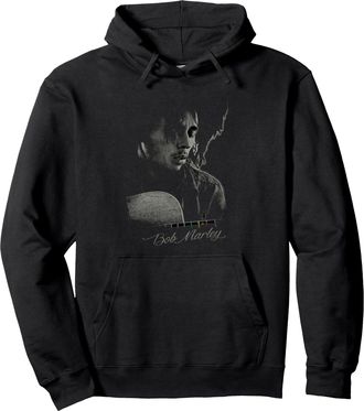 Bob Marley Catch A Fire Gitarre Tee Pullover Hoodie