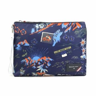 Bally unisex, Pre-owned, Bleu, Taille: ONE Size Pre-owned Nylon pochettes-minaudieres