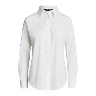 Ralph Lauren Easy-Care Stretch-Baumwollhemd - - Blouses & Shirts - Damen - Wei&szlig; - XL