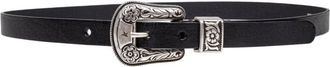 Golden Goose Femme, Accessoires, Noir, Taille: 85 CM Ceinture Journey en cuir lav&eacute;