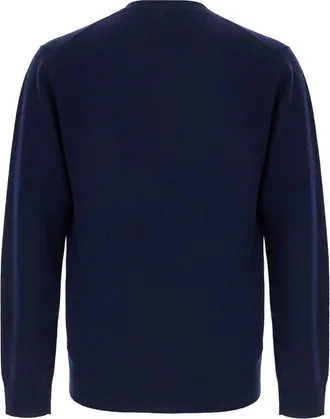 Aspesi Wool and Cashmere Blend Sweater - Navy