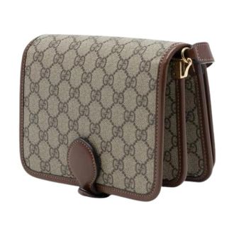 Gucci Sac bandouli&egrave;re en toile Pre-owned - Femme - Pre-owned - Beige - Taille: ONE Size