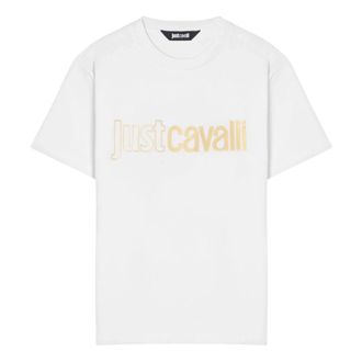Just Cavalli Homme, Tops, Blanc, Taille: XL T-Chemises