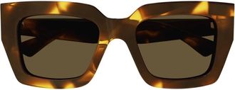 Bottega Veneta unisex, Accessoires, Brun, Taille: 52 MM Bv1212S Lunettes de soleil
