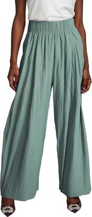 Generic Pantalon large en coton et lin pour femme, pantalon baggy en coton et lin pour femme, pantalon l&eacute;ger et confortable, pantalon palazzo &agrave; enfiler, coupe