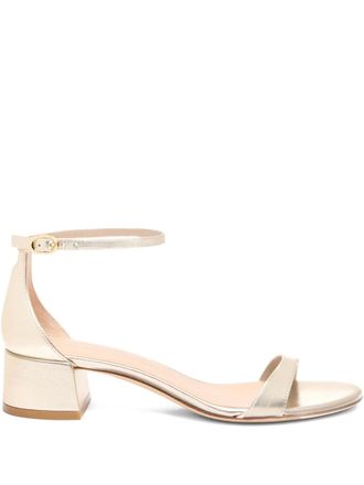 Stuart Weitzman sandales en cuir 35 mm - Or