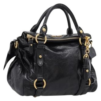 Miu Miu Sac &agrave; main Pre-owned - Femme - Pre-owned - Noir - Taille: ONE Size