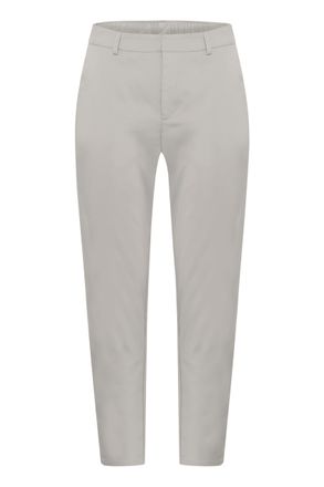 Kaffe KAloraine Pants Damen Stoffhose Business Casual Hose Elegant Elastischer Bund mit Taschen Anzughose Elephant Skin 42