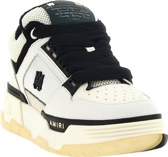 Amiri Leather & Technical Fabric Sneakers - White