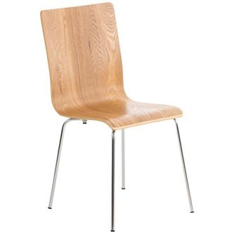 Clp Chaise de style moderne assis avec des formes ergonomiques disponibles diff&eacute;rentes couleurs colore : Bois clair