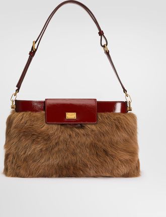 Dolce & Gabbana Vittoria Fur And Calfskin Shoulder Bag - Frau Schulter- Und Umh&auml;ngetaschen Multicolor Onesize