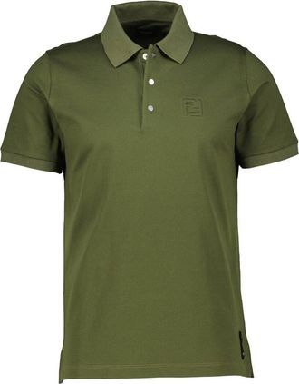 Fendi Herren Poloshirt mit gepr&auml;gtem Logo