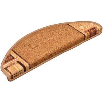 vidaXL Treppenmatten Selbstklebend 15 Stk. Beige 65x21x4 cm - Vidaxl