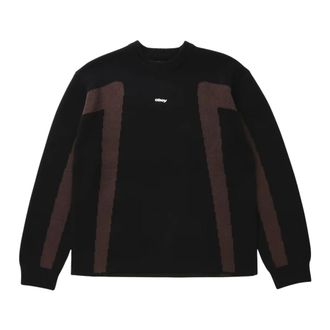 Obey Rundhals-Strickpullover - - Knitwear - Herren - Schwarzk - M