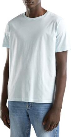 Benetton T- Shirt 3p7xu1058, Bleu, Medium Hommes
